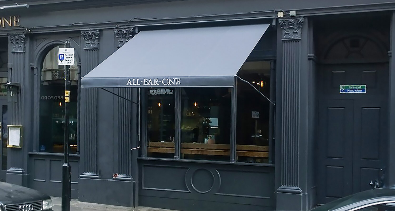 All Bar One in Covent Garden - Deans Blinds