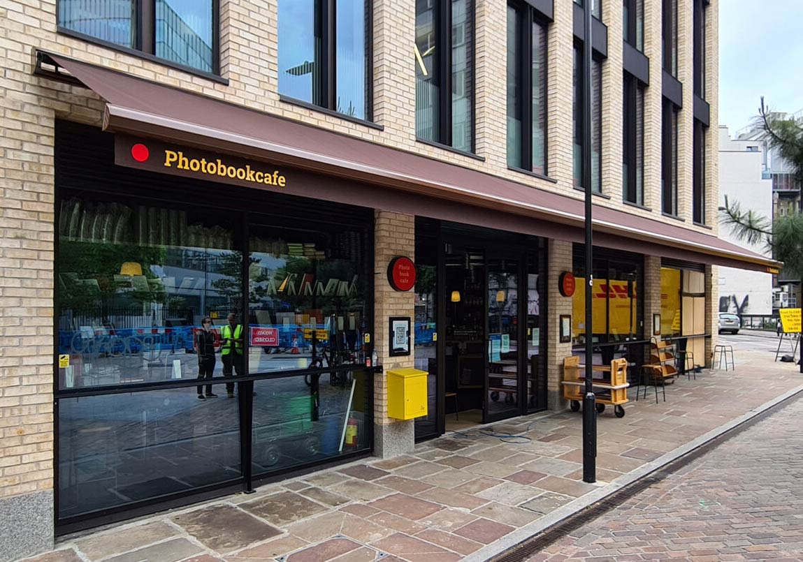 Photobook cafe in Leonard Circus - Deans Blinds