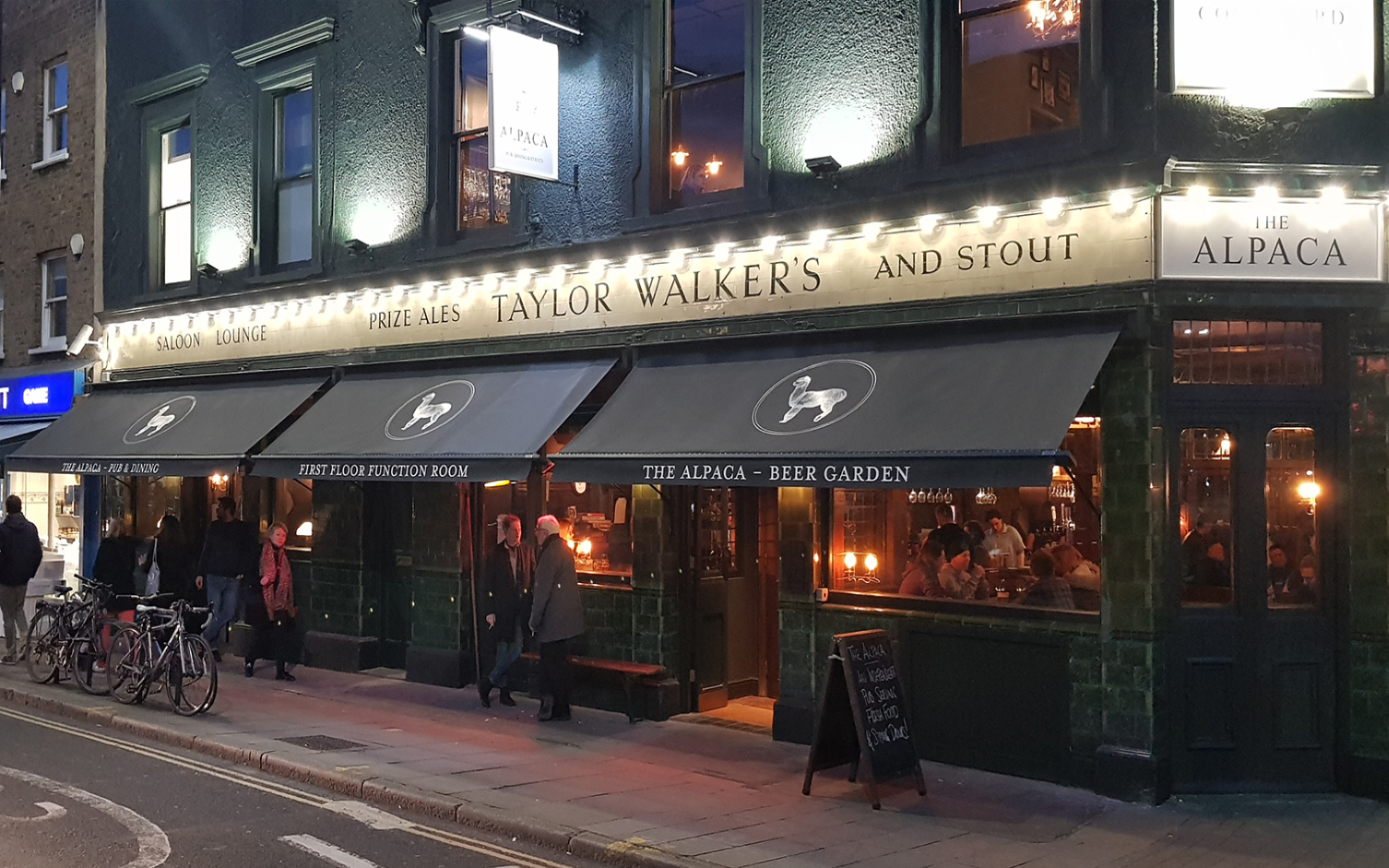 Traditional and contemporary pub awnings