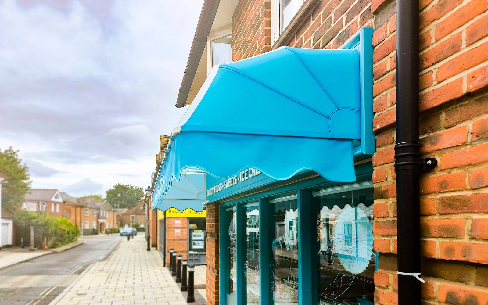 Custom Shopfront Canopy for Angel Floss Boutique in Hampshire