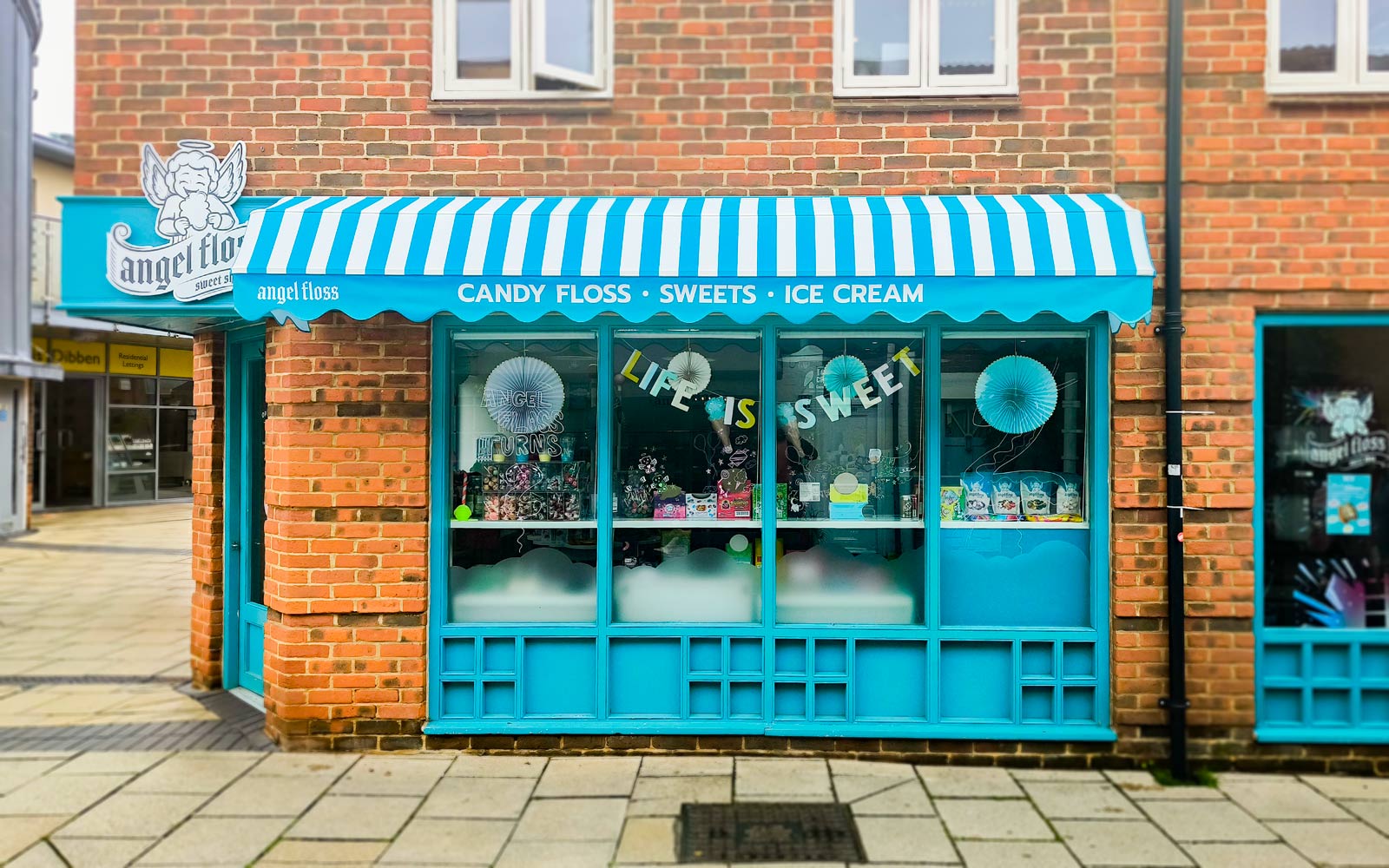 Custom Shopfront Canopy for Angel Floss Boutique in Hampshire