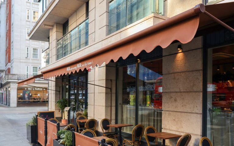Historic Traditional Awnings restored at The Harry Cook, Cheltenham
